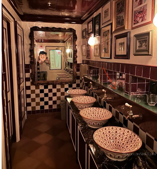 Moroccan Sink - Handmade Ceramic Vessel Sink | Moroccan Sinks