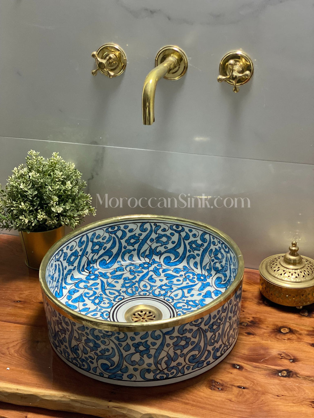 Moroccan Sink - Handmade Ceramic Vessel Sink | Moroccan Sinks